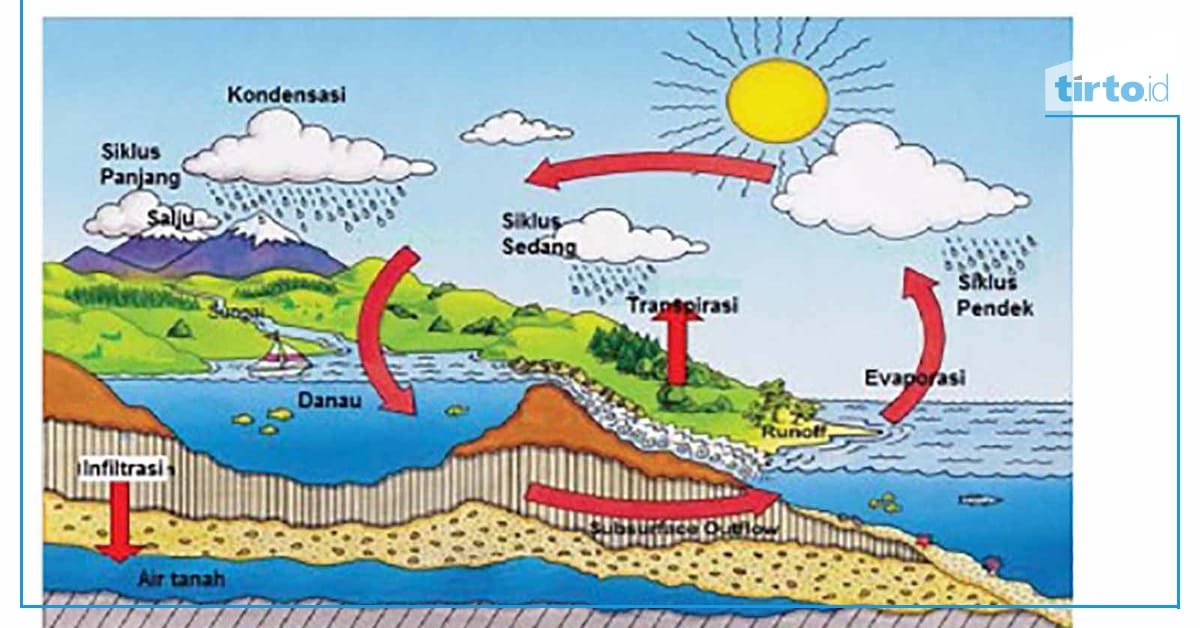 Rangkuman Tahapan Siklus Air, Gambar, dan Videonya