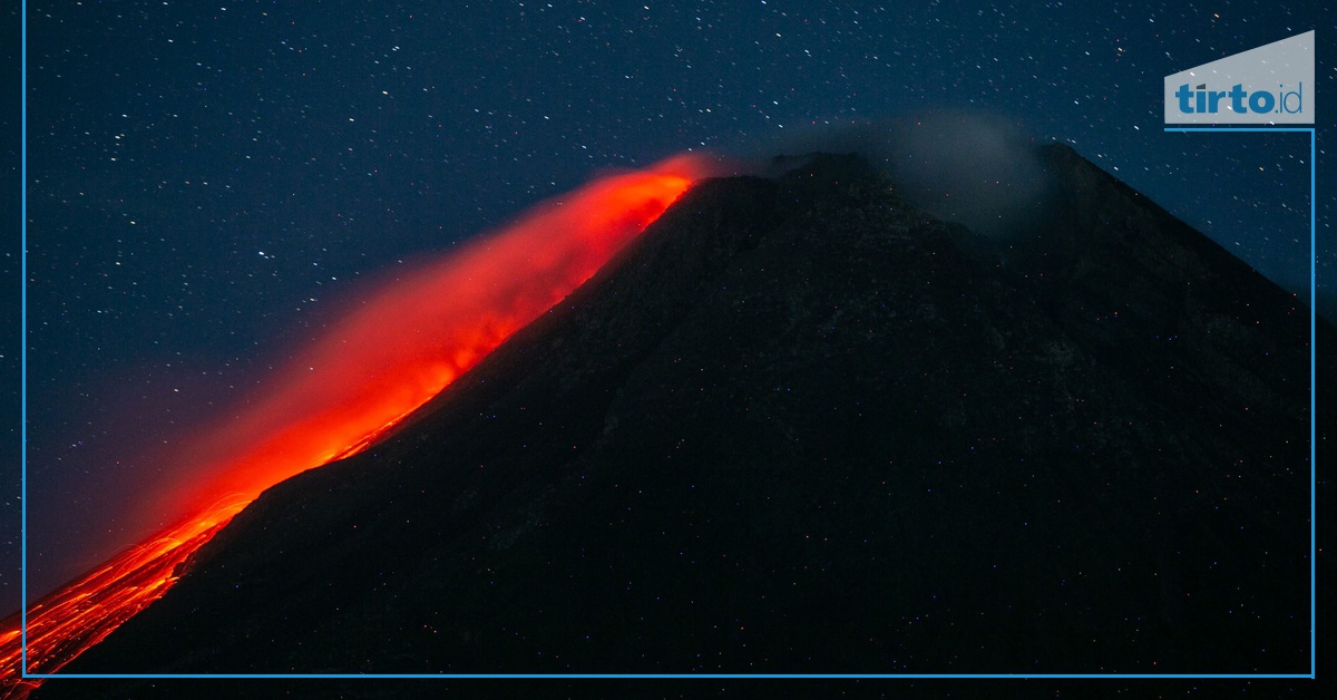Gunung Merapi Erupsi Efusif & 2 Lava Pijar Jarak Luncur 1.000 Meter