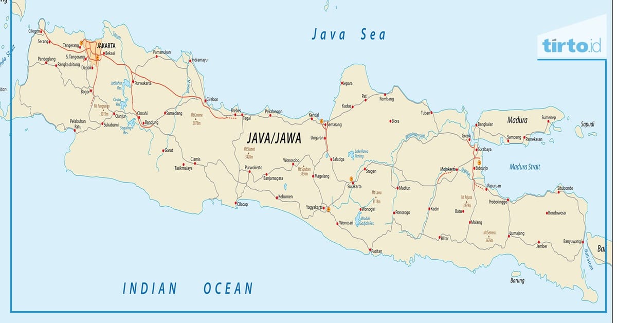 Kondisi Geografis Pulau Jawa Berdasarkan Peta: Bentang Alam & Letak