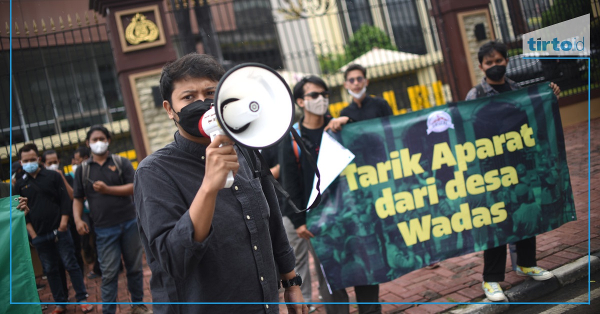 Warga Wadas Tuntut Aparat Polisi Segera Ditarik dari Desa Wadas