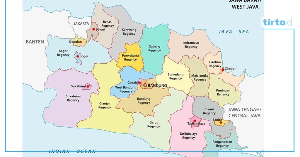 Profil Provinsi Jawa Barat: Letak Geografis, Sejarah, dan Peta