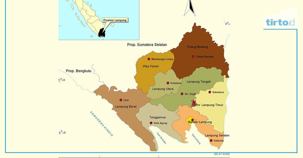 Profil Provinsi Lampung: Sejarah, Geografis, Demografis, & Peta