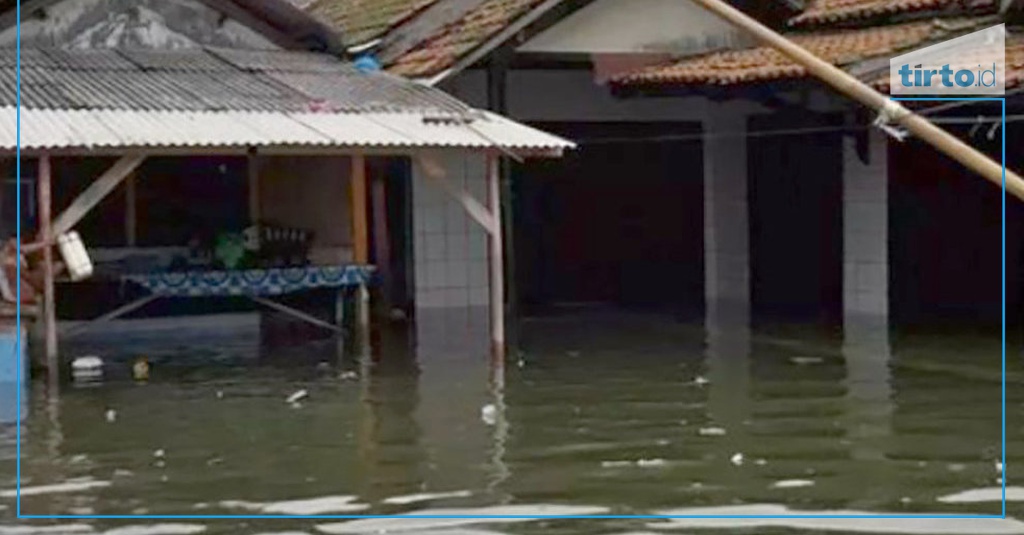 Banjir Rob Melanda Dua Desa di Pesisir Utara Subang Jabar