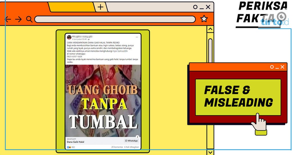 Penipuan Berkedok Dana Gaib Halal Tanpa Risiko