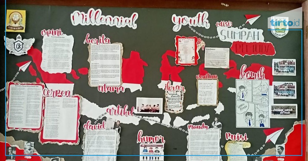 Contoh Mading Sumpah Pemuda Simpel dan Kreatif