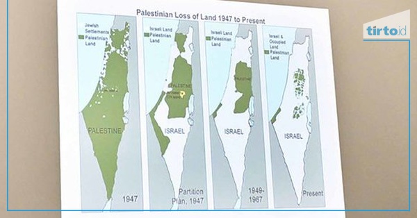 Peta Israel dan Palestina: Kondisi Dulu dan Sekarang