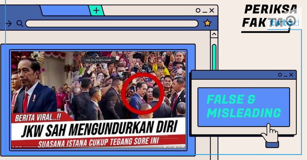 Presiden Jokowi Resmi Mengundurkan Diri, Apa Benar?