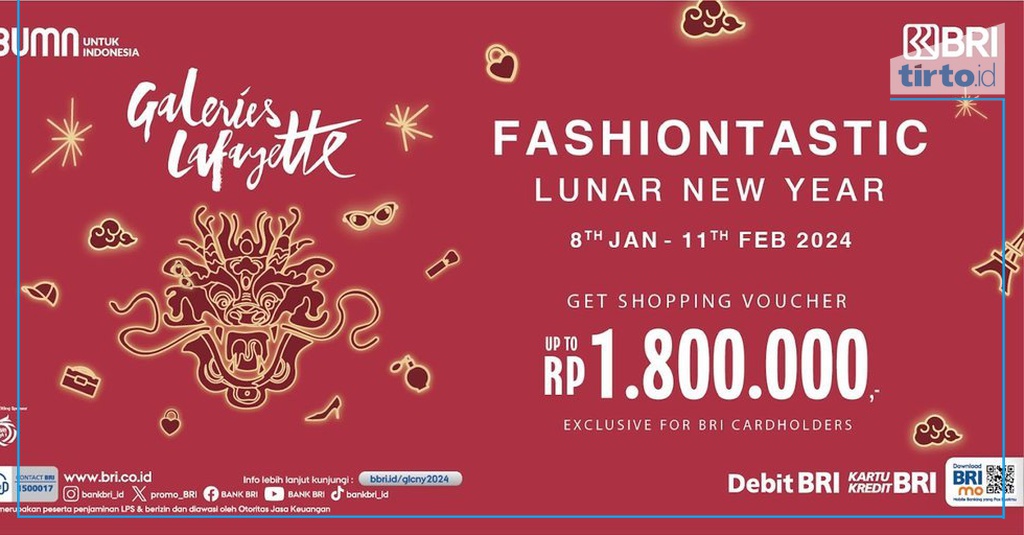 Fashiontastic Lunar New Year, Sambut Imlek dengan Promo BRI