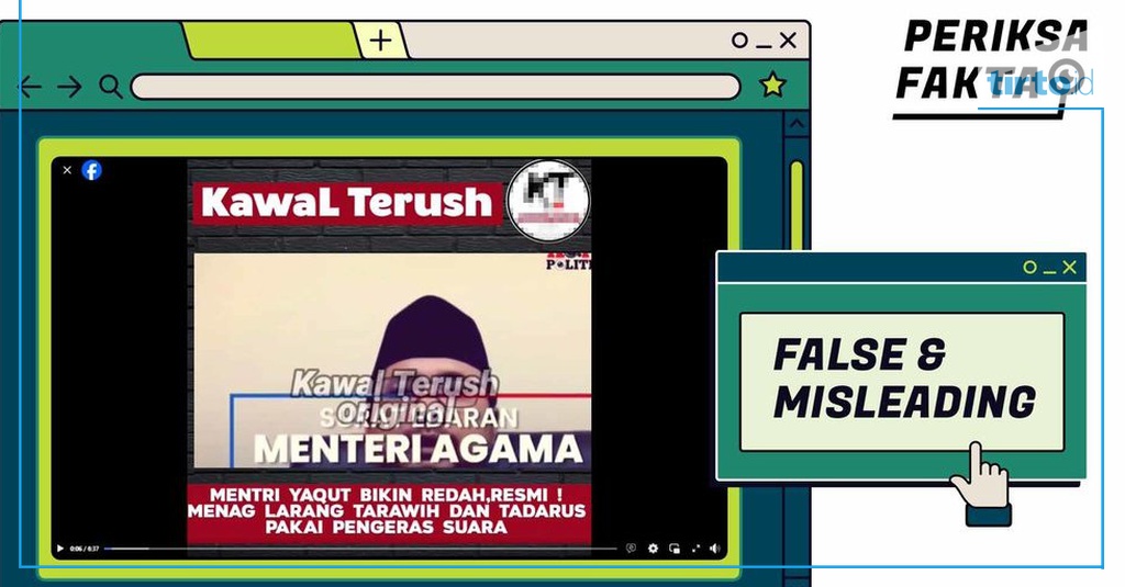 Apa Benar Menag Larang Tarawih dan Tadarus Pakai Pengeras Suara?