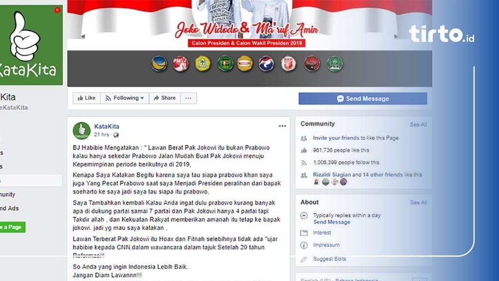 Benarkah Habibie Mengatakan Prabowo Bukan Lawan Berat Jokowi? Benarkah Habibie Mengatakan Prabowo Bukan Lawan Berat Jokowi?