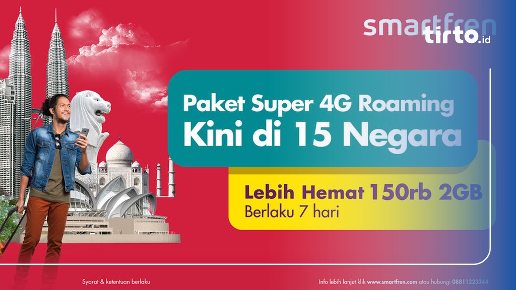 Smartfren Hadirkan Paket Super 4G Roaming yang Berlaku di 15 Negara