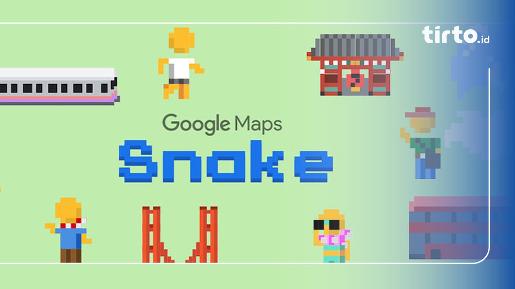 April Mop: Cara Main Game Snake Klasik di Google Maps