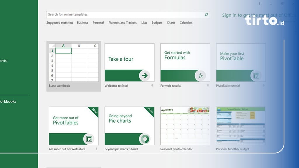 Daftar Fungsi-Fungsi Program Microsoft Excel