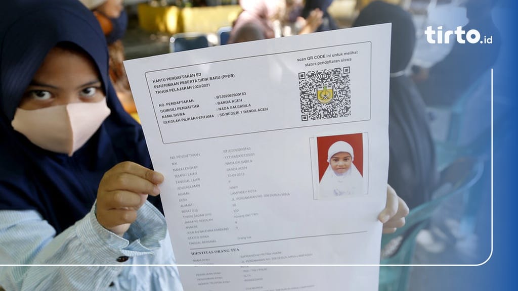 3 Contoh Formulir SPMB PPDB 2025 Siswa SD, SMP & SMA/SMK