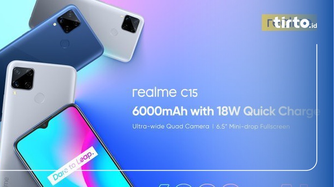 Realme C15 Meluncur dengan Helio G35, Quad-Camera, Baterai 6.000mAh