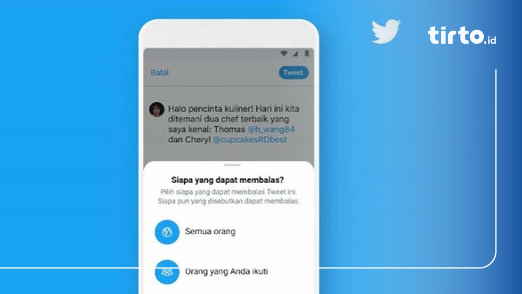 Cara Gunakan Fitur Baru Twitter untuk Membatasi Reply