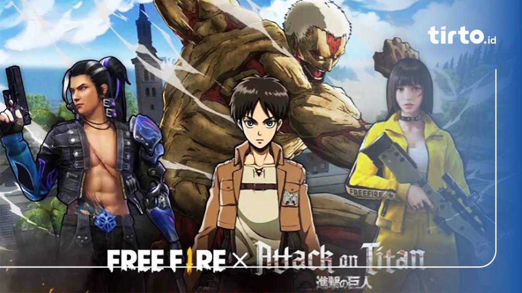 Free Fire Kolaborasi dengan Anime "Attack on Titan" pada Maret 2021