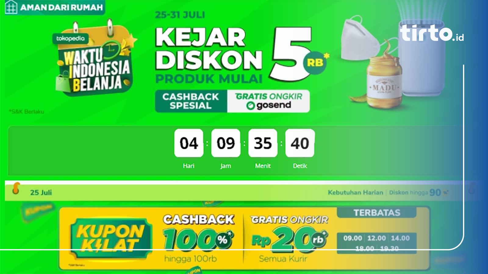 WIB TV Show Tokopedia Juli 2021: Belanja dengan Promo Akhir Bulan