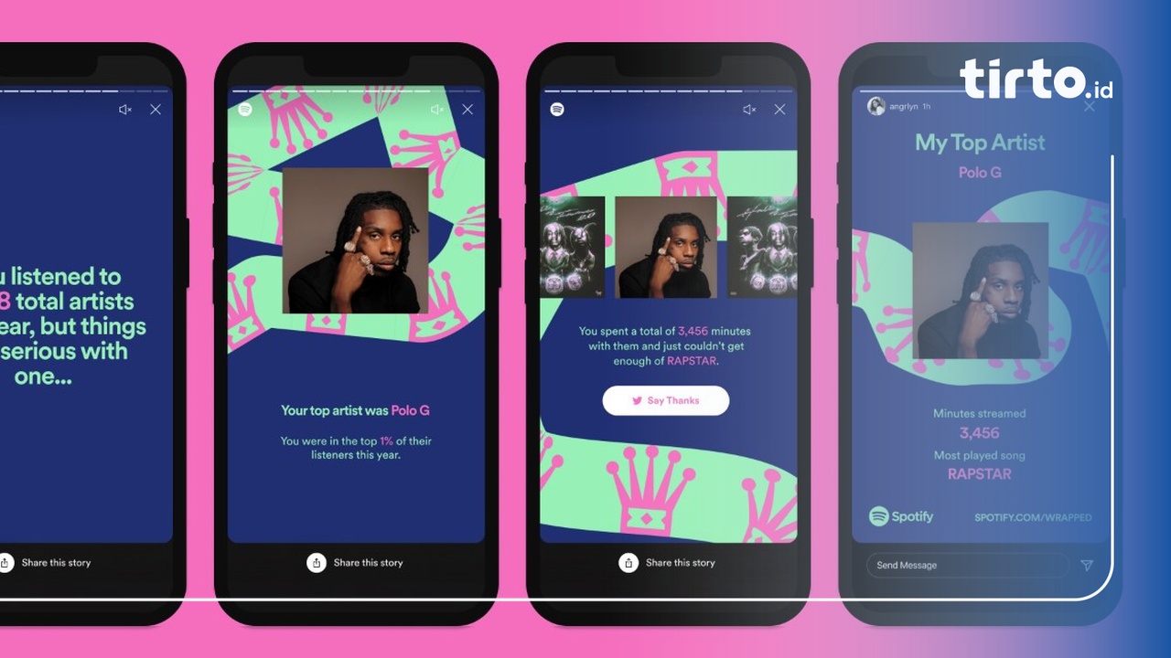 Cara Share Spotify Wrapped 2021 ke Media Sosial dan Linknya