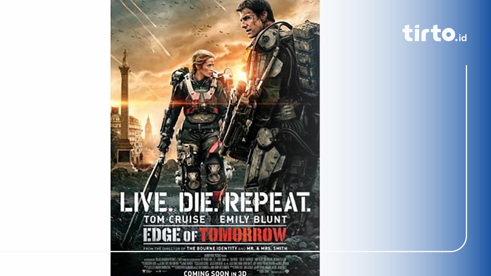 Sinopsis Film Edge of Tomorrow Bioskop Trans TV: Hari yang Berulang