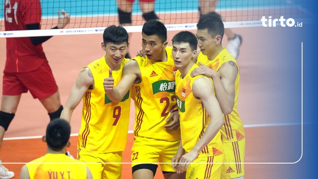 Daftar Pemain Voli Putra China di VNL 2025: Posisi dan Nomor