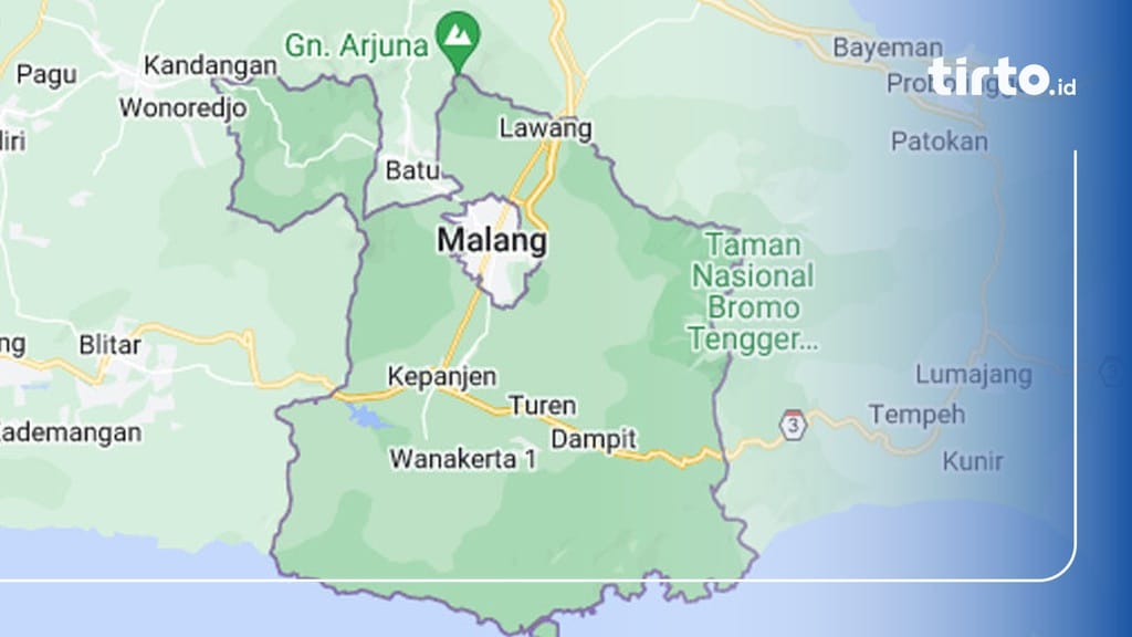 Profil Kabupaten Malang: Letak Wilayah, Kondisi Alam dan Peta