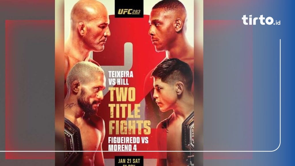 Jadwal UFC 283 Teixeira vs Hill Live Mola TV Minggu 22 Jan 2023