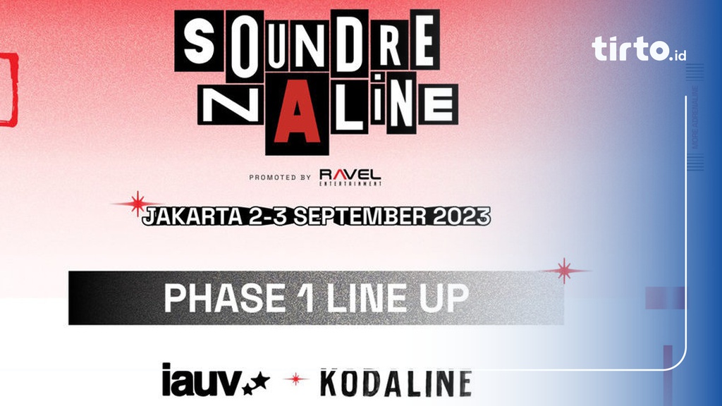 Line Up Soundrenaline 2-3 September 2023 dan Link Beli Tiket
