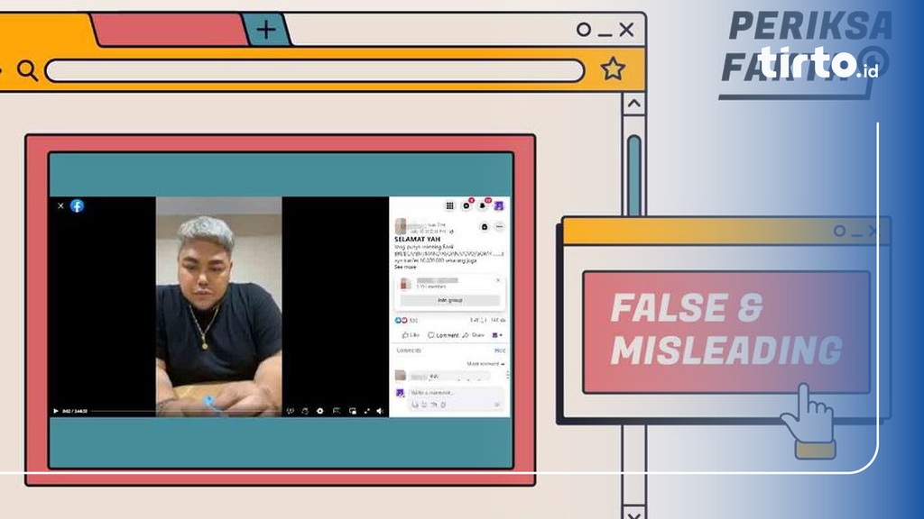 Hoaks Ivan Gunawan Bagi-Bagi Uang Lewat Live Facebook