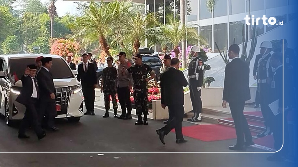 Prabowo dan Cak Imin Tiba Berbarengan di Sidang Tahunan MPR RI