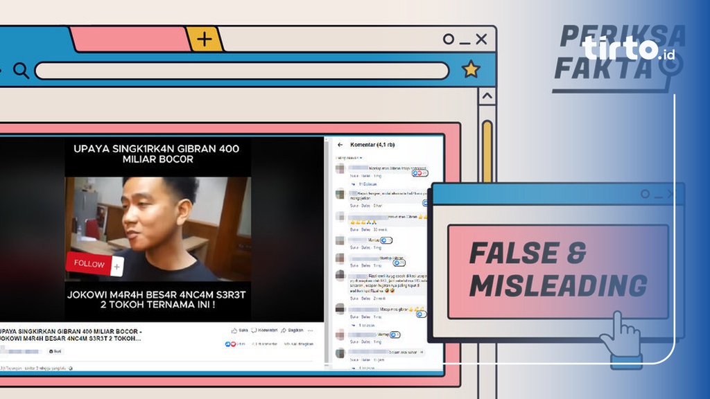Hoaks Upaya Singkirkan Gibran yang Bocor dan Buat Jokowi Marah