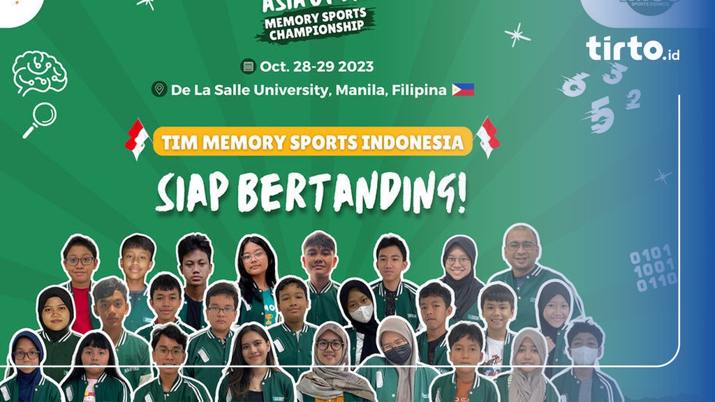 Timnas Memory Sports Target 27 Medali dan Top 3 di AOMC 2023