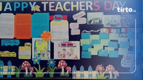 10 Contoh Mading Hari Guru Simple tapi Aesthetic