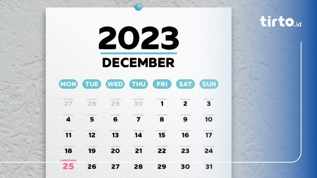 Kalender Islam Jumadil Akhir Desember 2023 hingga Januari 2024