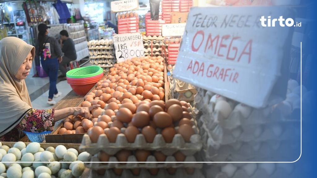 Harga Telur Ayam Makin Mahal Tembus Rp32.500 per Kg di Jakarta