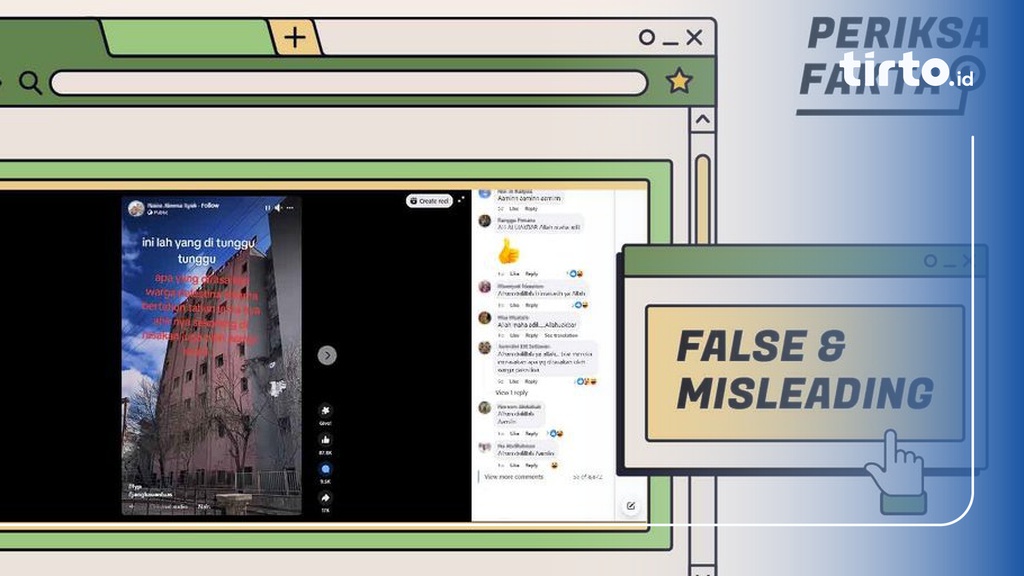Hoaks Kompilasi Gedung-Gedung Hancur di Israel