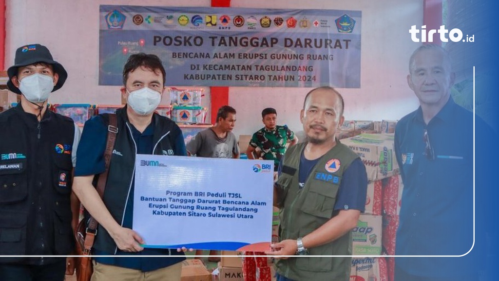 BRI Bantu Korban Terdampak Erupsi Gunung Ruang BRI Bantu Korban Terdampak Erupsi Gunung Ruang