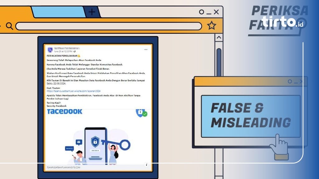 Tidak Benar, Klaim Cara Cegah Pemblokiran Akun Facebook