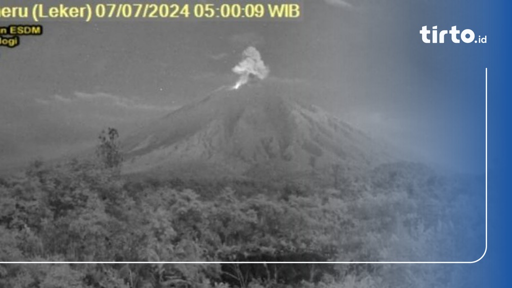 Gunung Semeru Erupsi, Lontaran Letusan Teramati Capai 1 Km