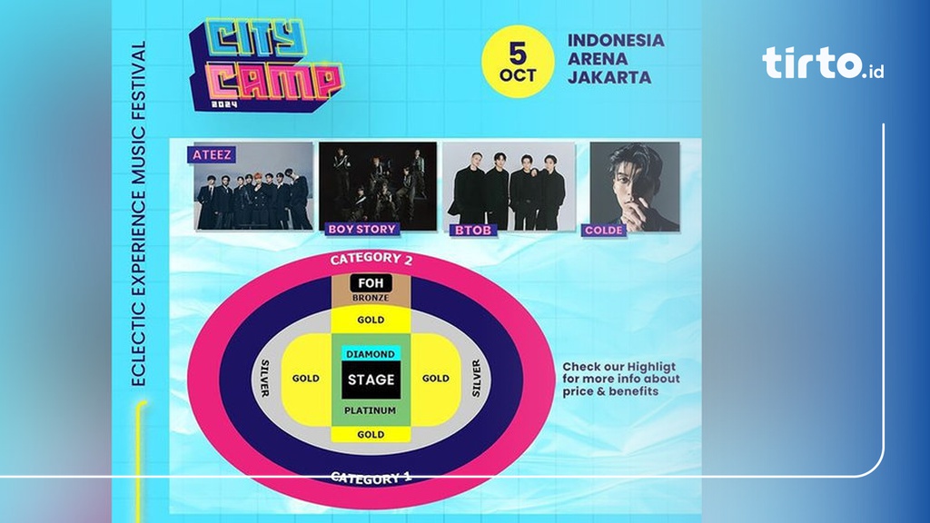 Rundown City Camp Indonesia 2024, Line Up dan Link Tiket