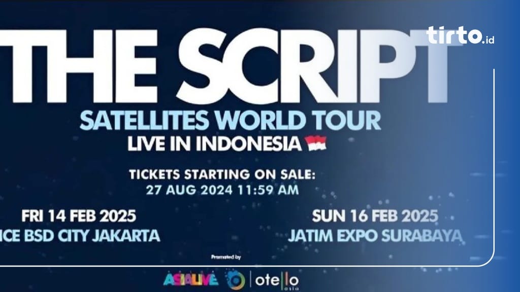 Link Tiket Konser The Script Jakarta-Surabaya 2025 & Harganya