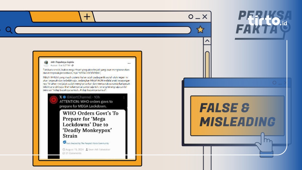 Salah, WHO Meminta Persiapan Mega Lockdown Akibat Mpox