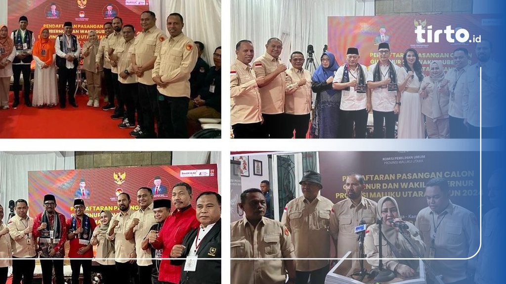 Daftar Lengkap Paslon Pilgub Malut 2024 & Partai Pengusung