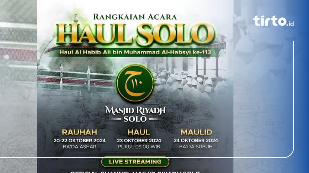 Link Streaming Acara Haul Solo 2024 dan Rangkaian Acaranya