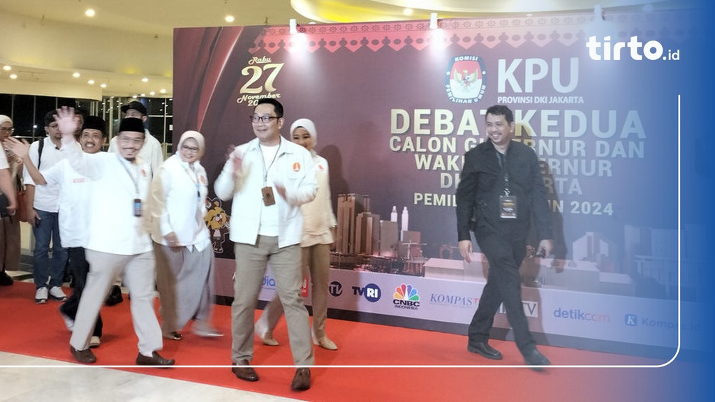 3 Paslon Pilkada Jakarta Tiba di Lokasi Debat
