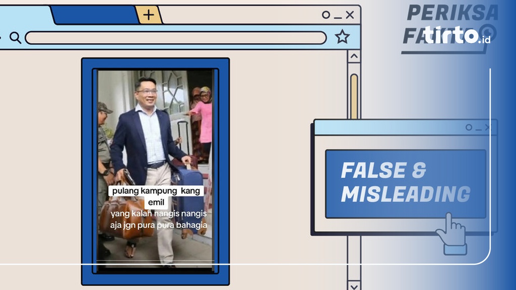 Salah, Foto Ridwan Kamil Diklaim Pulang Kampung Usai Pilkada