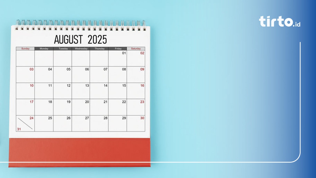 Kalender Jawa Agustus 2025 dengan Neptu, Weton, & Tanggal Merah