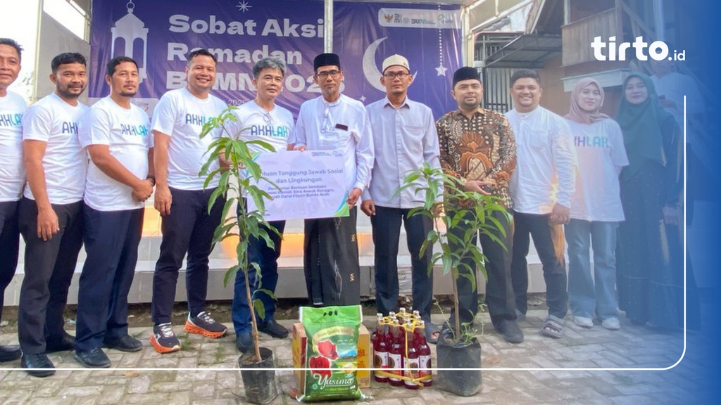 ASDP Salurkan Bantuan Sembako dan Bibit Pohon di Aceh