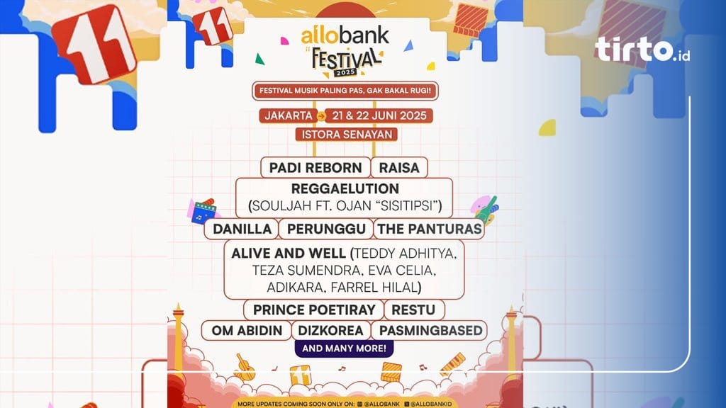 Rundown Allo Bank Festival 2025, Open Gate, & Cara Menuju Venue