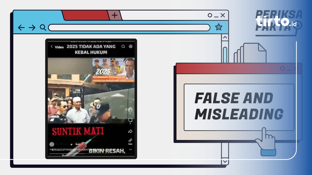 Hoaks Video Hercules Ditangkap Polisi pada 16 Mei 2025